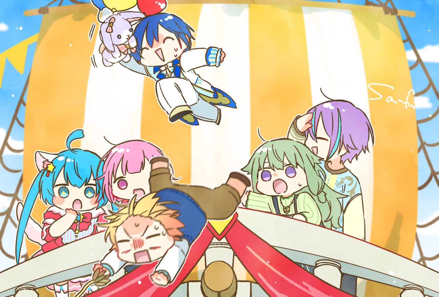 sa-fu project sekai vocaloid hatsune miku kaito kamishiro rui kusanagi nene ootori emu tenma ...